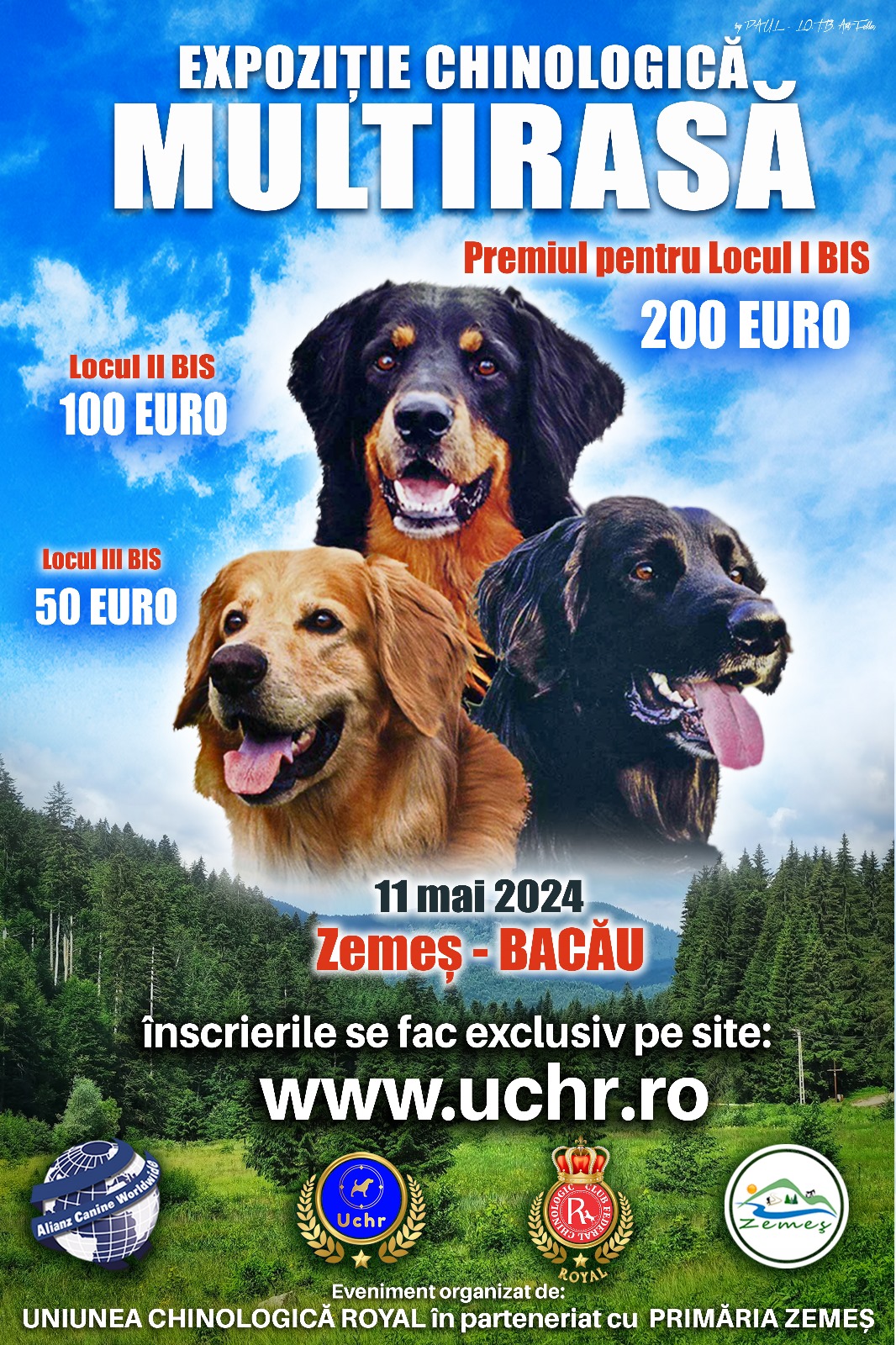 EXPOZIȚIE CHINOLOGICA MULTIRASA – ZEMES, JUDET BACAU– 11.05.2024 - UCHR